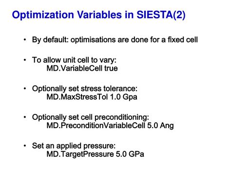 Ppt Geometry Optimization Molecular Dynamics And Vibrational Spectra Powerpoint Presentation