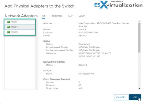 Vcp6 7 Dcv Objective 4 5 Configure Virtual Networking Esx Virtualization