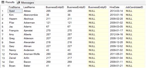 SQL Server SELECT Examples