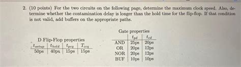 solved 2 10 points for the two circuits on the following