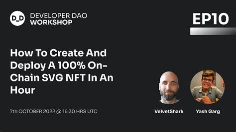 web3 tutorial 10 how to create and deploy a 100 on chain svg nft in an