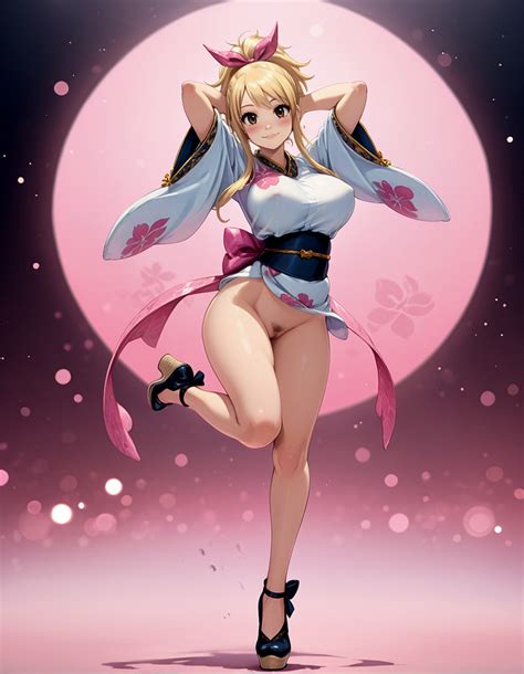 Rule 34 Ai Generated Arms Behind Head Blonde Hair Bow Brown Eyes