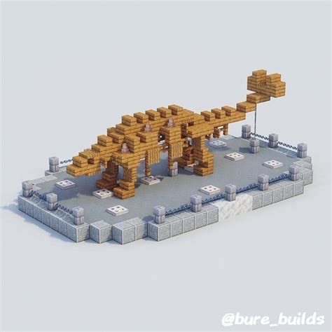 Minecraft How To Build An Elasmosaurus Fossil Specimen Tutorial Artofit