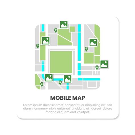 Premium Vector Map Menu Design For Mobile User Interface