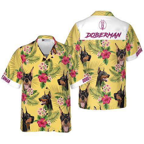 Doberman Pinscher Hawaiian Shirt Hyperfavor