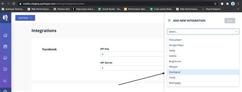 OneSignal Integration Malibu