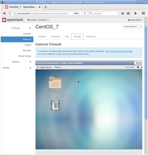 CentOS OpenStack Rocky Configure Horizon Server World