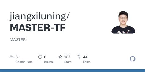 GitHub Jiangxiluning MASTER TF MASTER