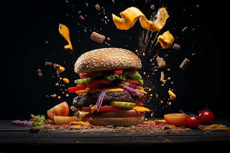 premium photo hamburger burgers oasis overflow