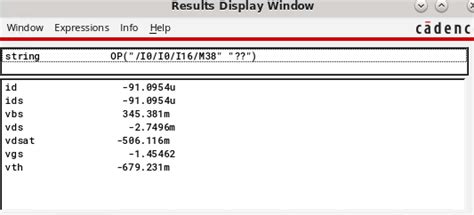 Dc Operation Point Only Print Limited Results Custom Ic Design Cadence Technology Forums