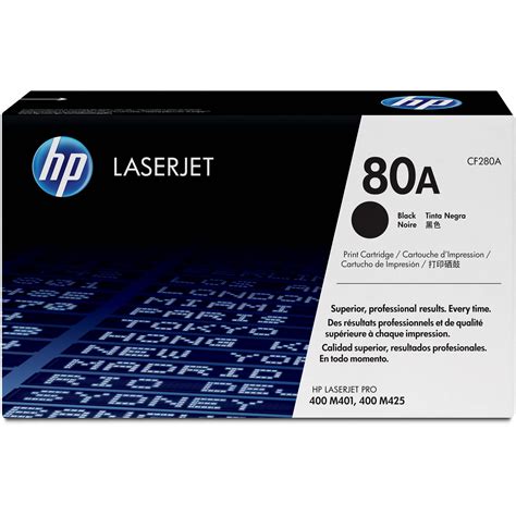 Hp Hp 80a Black Laserjet Toner Cartridge Cf280a Bandh Photo Video