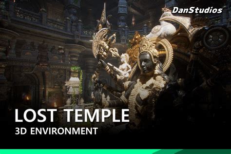 Lost Temple Environment Modular Hdrpurpbuilt In 3d Environments