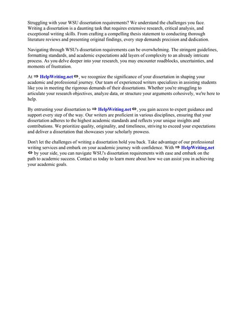 Wsu Dissertation Requirements By Jamie Martinez Issuu