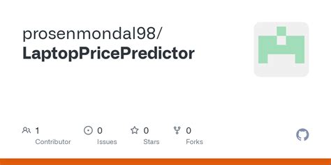 laptoppricepredictor code ipynb at master · prosenmondal98 laptoppricepredictor · github