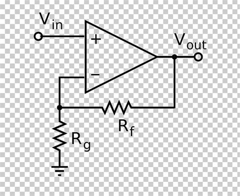 Operational Amplifier Open Loop Gain Png Clipart Angle Area Black And White Brand Diagram