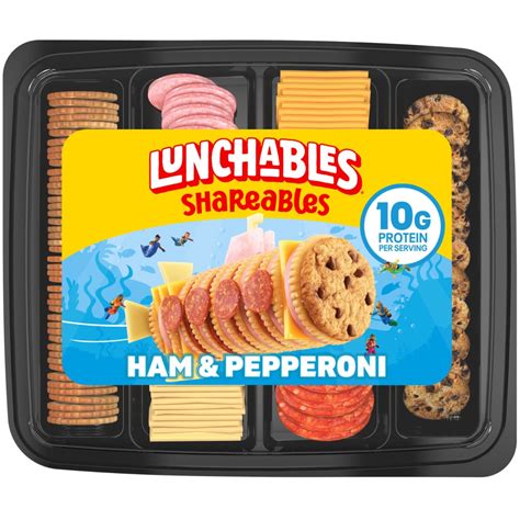 Lunchables Ham And Pepperoni With Cheddar And Mozzarella Cheese Crackers