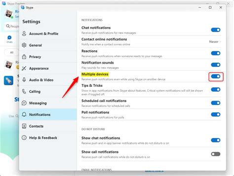 manage skype push notifications on windows 11 geek rewind