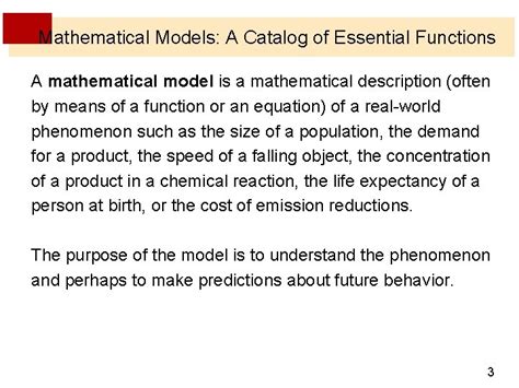 Functions And Models 1 1 2 Mathematical Models