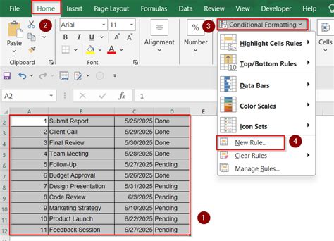 conditional formatting to highlight overdue dates in excel excel insider