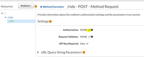 Javascript AWS API Gateway Method Test Error Authorization Not Configured Stack Overflow