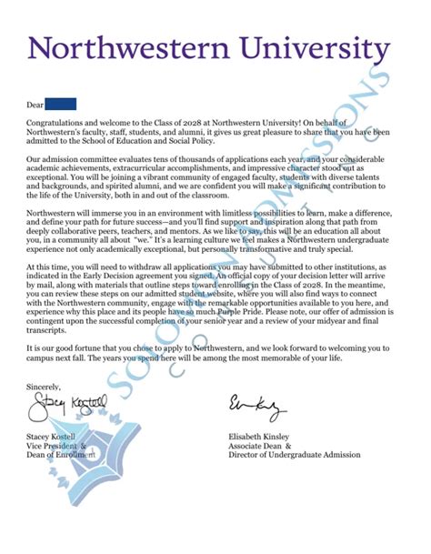 Acceptance Letters 2023 2024 Solomon Admissions