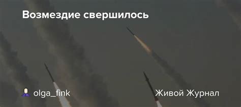 Возмездие свершилось Olgafink — Livejournal