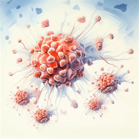 Premium Photo Macrophage Releasing Cytokines Illustration On White Background