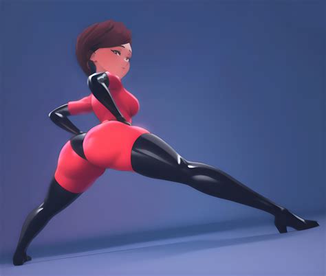 Rule 34 Big Ass Big Butt Big Thighs Disney Elastigirl Female Female