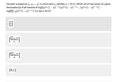 solved consider a sequence y1 y2 …yn in which each yi