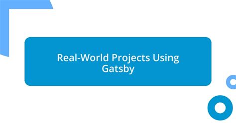 My Journey With The Gatsby Framework • John My Journey With The Gatsby Framework • John