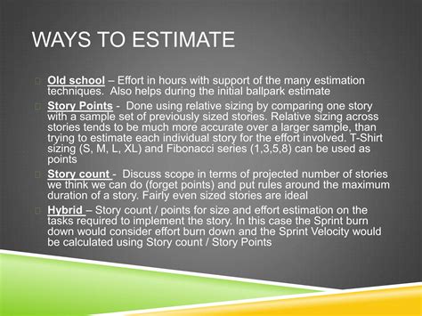 Agile Estimation And Capacity Planning Pptx