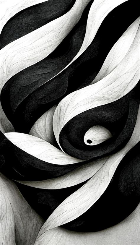 Premium Photo Modern Abstract Dynamic Shapes Black And White Background With Grainy Paper