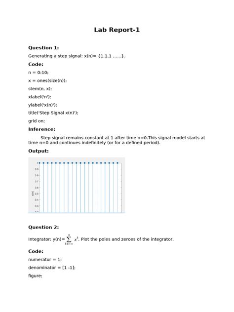 Matlab Report 1 Pdf Applied Mathematics Algorithms