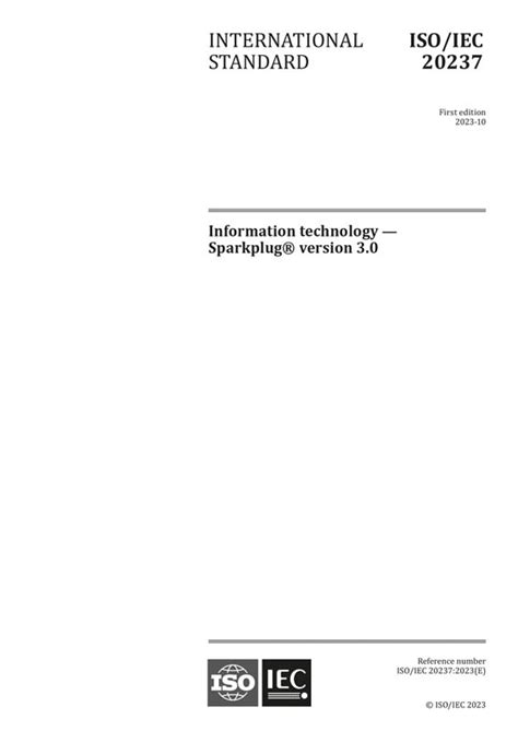 ISO IEC 20237 2023 IEC Standards VDE Publishing House