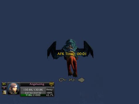 afk timer light screenshots world of warcraft addons curseforge