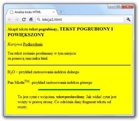 HTML Podstawy Strona Z StrefaKodera Pl