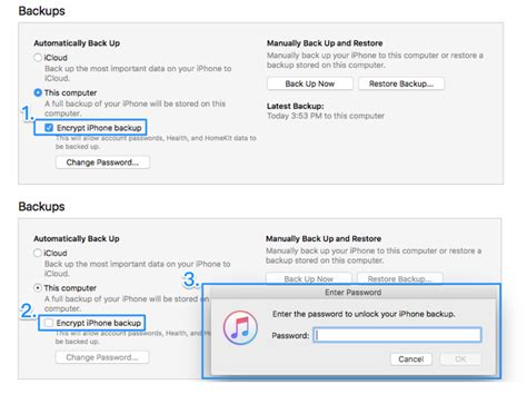 How To Remove Encrypted IPhone Backup Option In ITunes