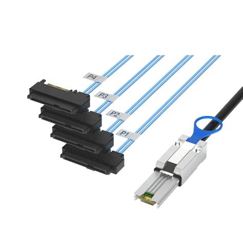Mini Sas 26pin Sff 8088 To 4 Sata 29pin Sff8482 Raid Cable External Hard Disk Fanout For
