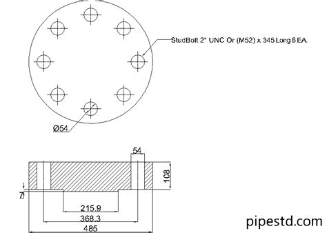 Blind Flange 6 Inch Class 2500 Pipe Standard And Piping Information