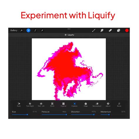 liquify tool in procreate how to use it brush galaxy