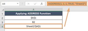 How To Use Excel ADDRESS Function Examples