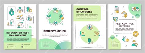Premium Vector Gradient Integrated Pest Management Brochure Template Leaflet Design With Thin