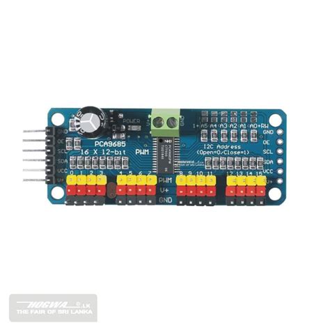 Pca9685 16 Channel 12 Bit Servo Motor Driver I2c Module Chinahub Lk