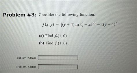 Solved Problem Consider The Following Function Chegg