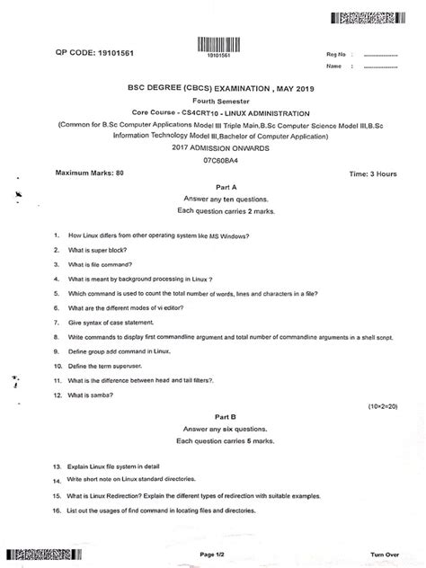 Linux Administration May 2019 Pdf Linux Command Line Interface