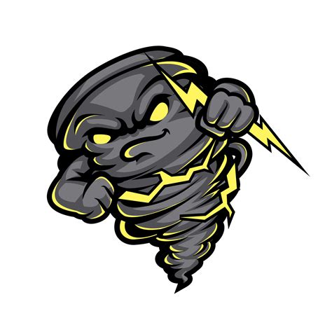 Tornado Mascot Logo Design With Modern Illustration Concept 48216069