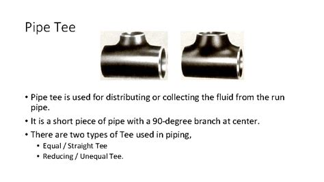 Unit Iii Piping Components Outline Piping Component Hydraulic