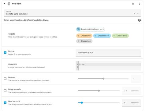 Hold Command Not Working Configuration Home Assistant Community