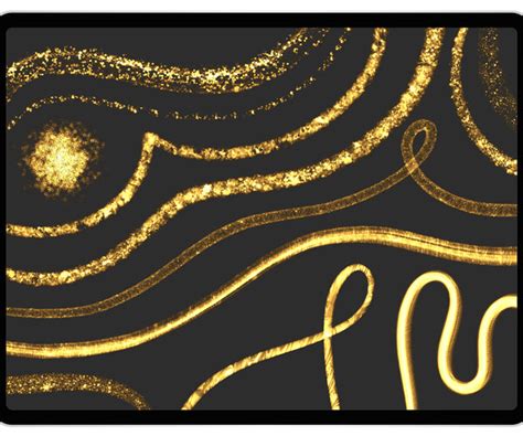 Artstation 30 Procreate Glitter And Metallic Brushes Shimmer