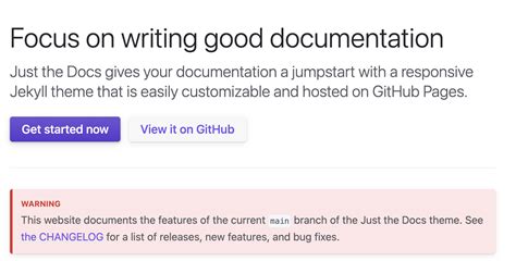 Just The Docs Index Md At Main Just The Docs Just The Docs GitHub